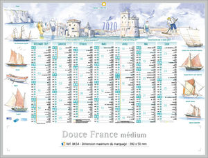calendrier publicitaire à personnaliser France