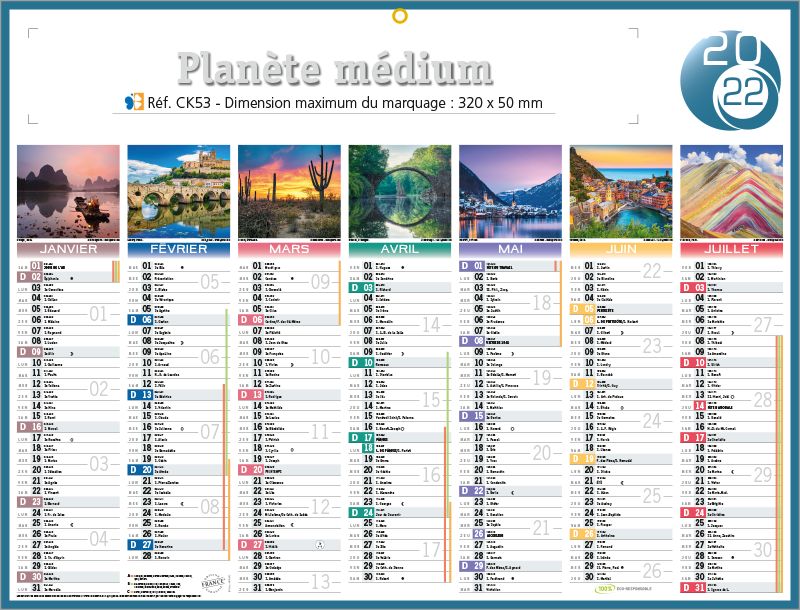 Calendrier publicitaire de banque diapo | Calendriers bancaires ...