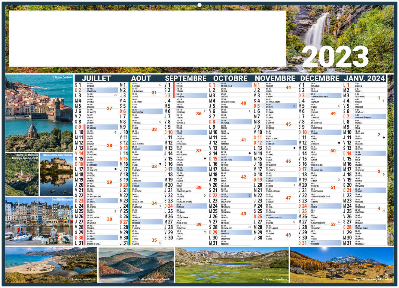 Calendrier personnalise julien 550x405 | Calendriers bancaires