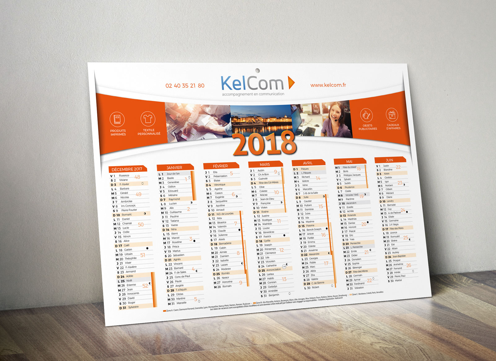 Calendrier publicitaire | 5 raisons de l'adopter - Calendriers ...